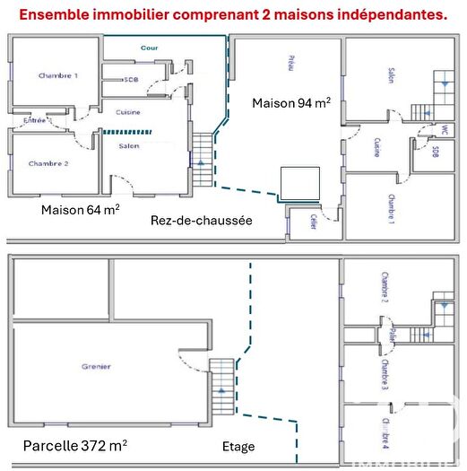 Maison à vendre - Breuilpont - 8 pièces - 6 chambres