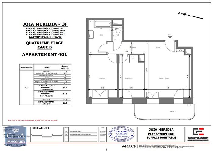 Appartement 3 pièces à louer - Nice, Sainte-Marguerite