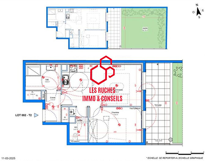 Appartement à vendre - Villiers-sur-Marne - 2 pièces - 1 chambre