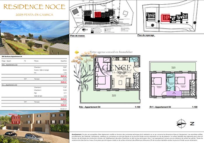 Appartement à vendre - Penta-di-Casinca - 4 pièces - 3 chambres