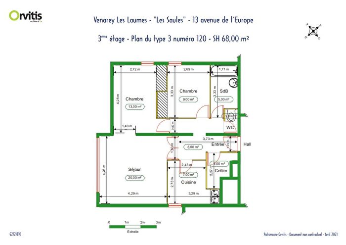 Appartement 3 pièces à Venarey-les-Laumes, à louer