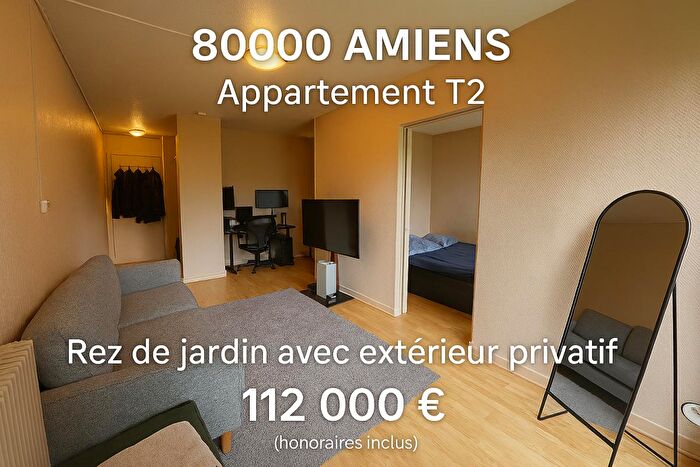 Appartement à vendre - Amiens, Centre-ville - 2 pièces - 1 chambre