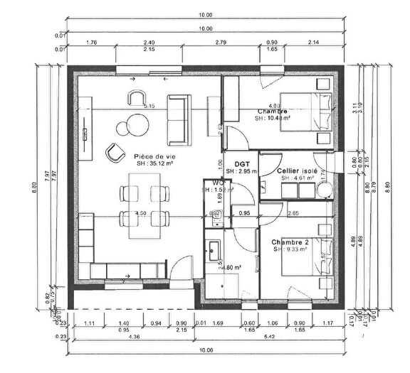 Maison 3 pièces à Le Perrier, à vendre
