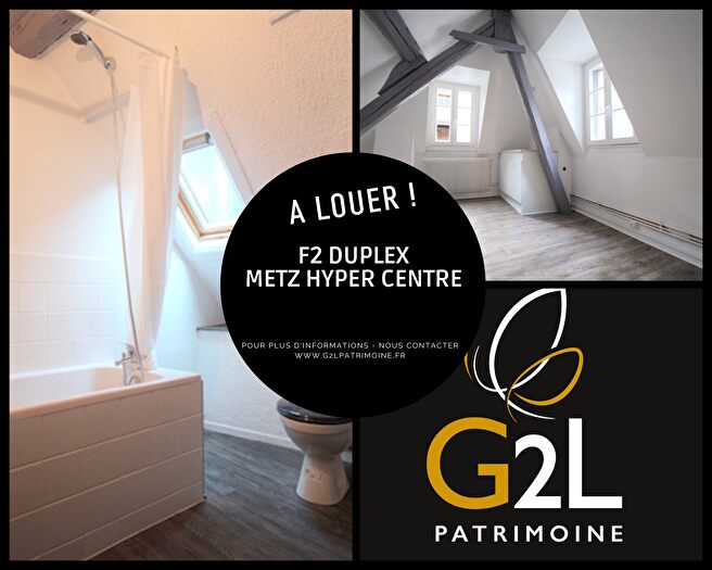 Appartement à louer - Metz, Centre-ville - 2 pièces - 1 chambre