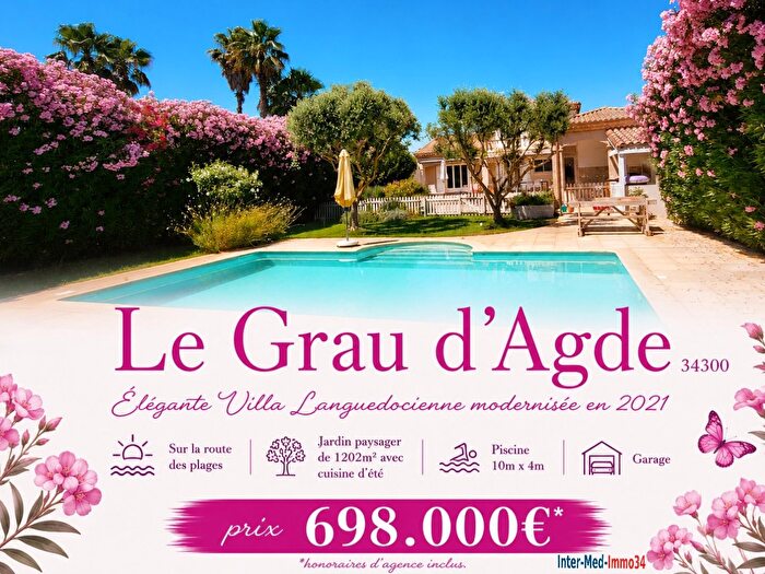 Maison 5 pièces à vendre à Agde, Le Grau d'Agde