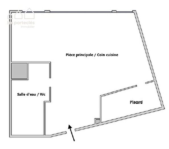 Paris 13ème, Patay, Masséna : Appartement 1 pièce à vendre