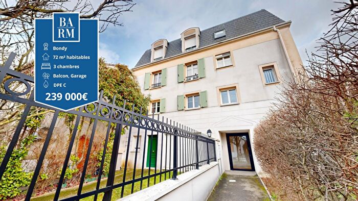 Appartement à vendre - Bondy, La Mare à Veuve - 4 pièces - 3 chambres