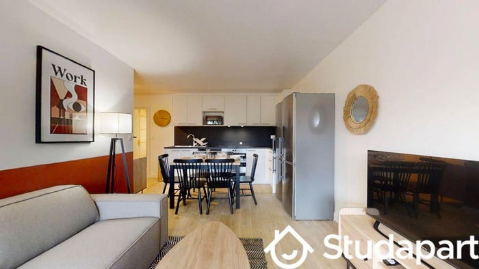 Appartement 1 pièce à louer - Grandclément, Villeurbanne