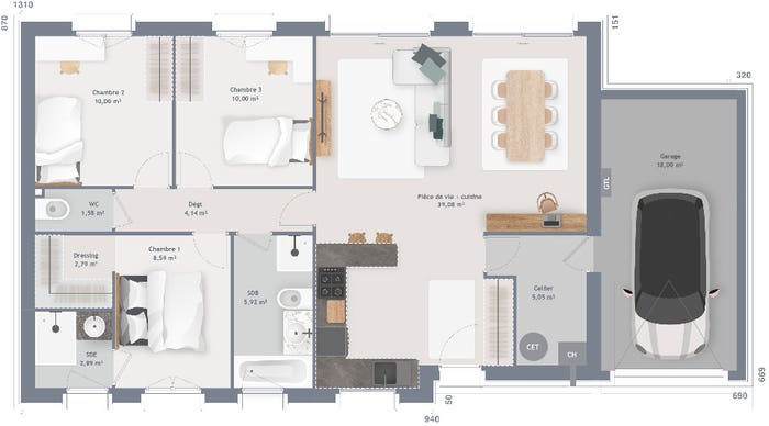 Maisons à vendre et appartements à louer - 3