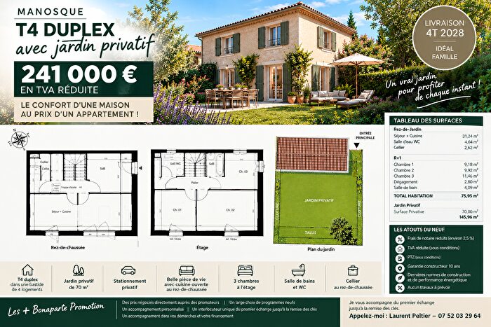 Maison 4 pièces à Manosque, à vendre
