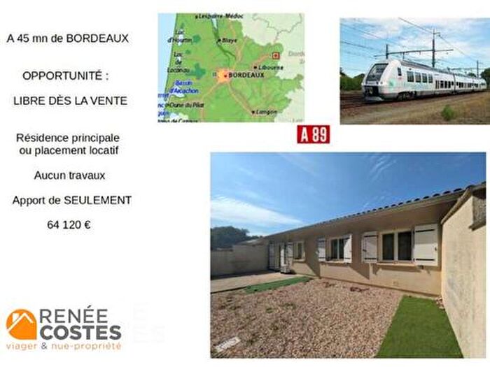 Libourne, Epinette, Verdet, Carré - Maison 4 pièces à vendre