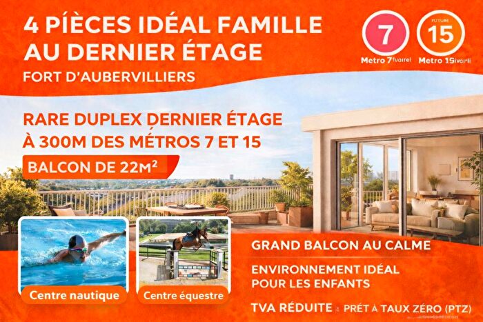 Appartement à vendre - Aubervilliers, Maladerie, Emile Dubois - 4 pièces - 3 chambres