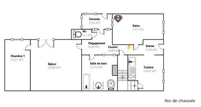 Maison à vendre - Ovillers-la-Boisselle - 7 pièces - 4 chambres