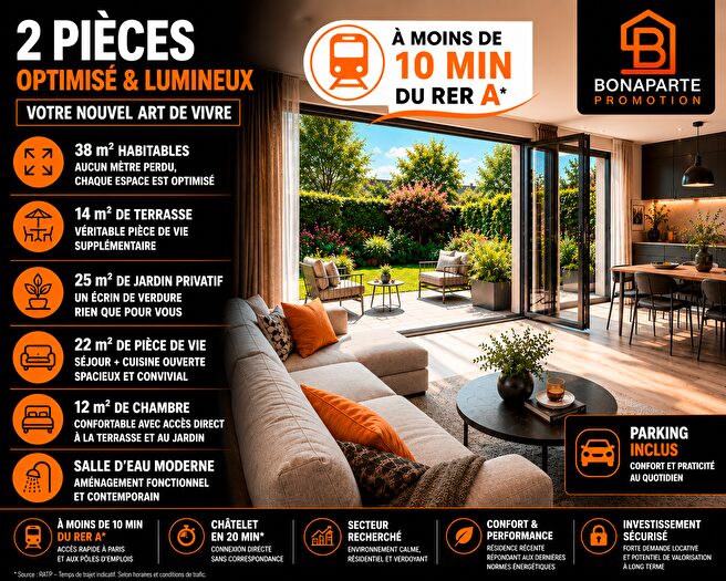 Noisy-le-Grand, Nord : Maison 2 pièces à vendre