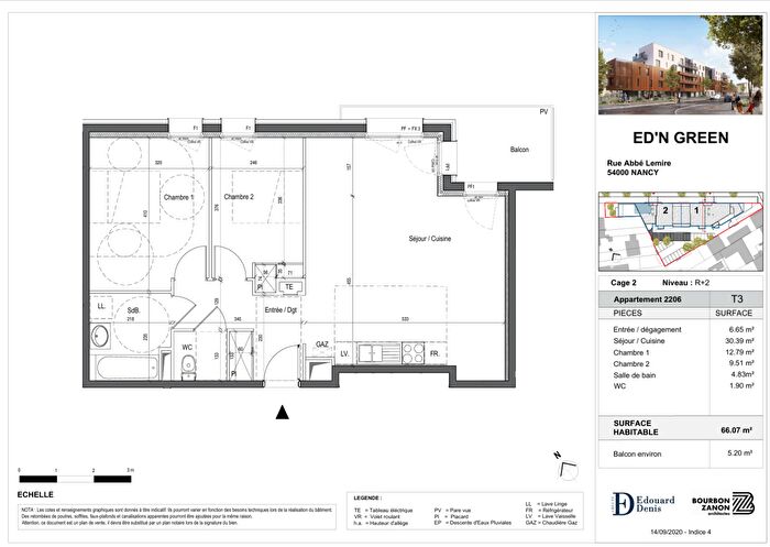 Nancy, Stanislas, Meurthe : Appartement 3 pièces à louer