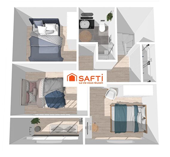 Maison à vendre - Cavignac - 4 pièces - 3 chambres