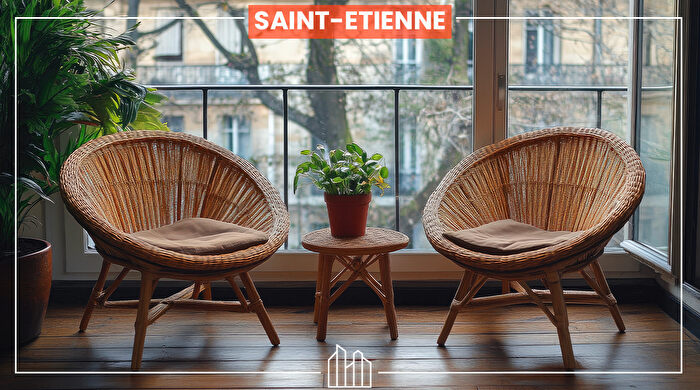 Appartement à vendre - Saint-Étienne, La Terrasse, Bel Air, Bergson, Carnot - 3 pièces - 2 chambres