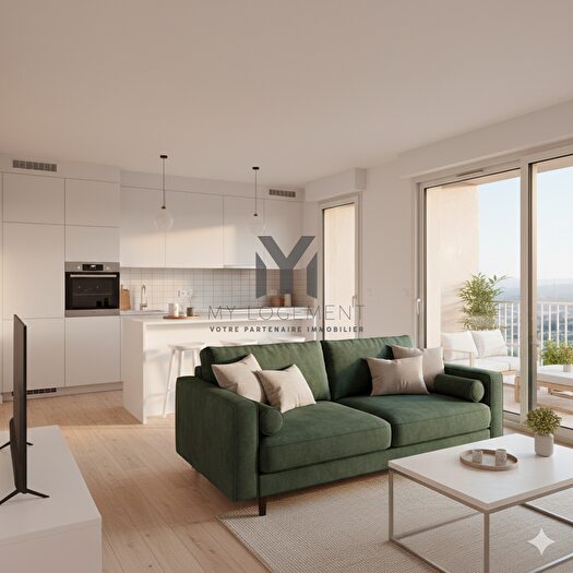 Appartement à vendre - Marseille e , La Valbarelle - 2 pièces - 1 chambre