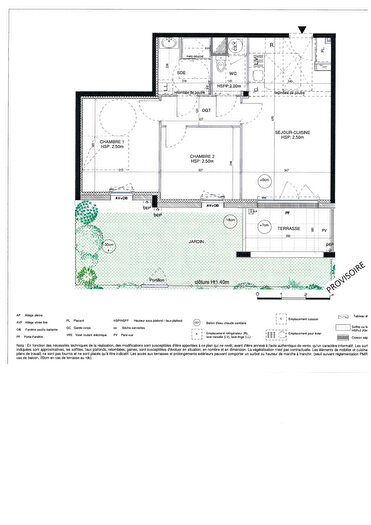 Appartement à vendre - Saint-Michel-Chef-Chef - 3 pièces - 2 chambres