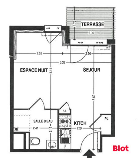 Appartement à vendre - Guidel - 1 pièce