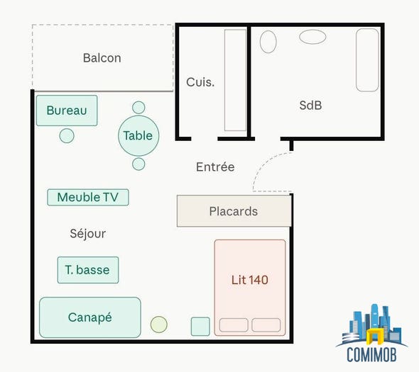 Courbevoie : Appartement 1 pièce à vendre