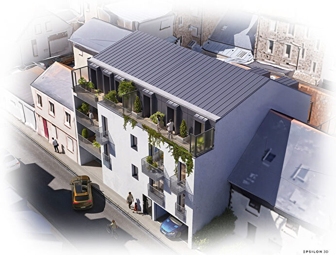 Appartement à vendre - Saint-Malo, La Gare, Marville - 4 pièces - 3 chambres