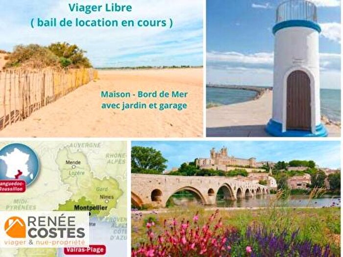 Maison à vendre - Valras-Plage, Casino, Plage, Stade - 4 pièces - 3 chambres