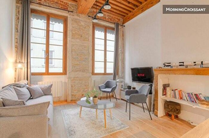Appartement à louer - Pentes de la croix-rousse, Lyon er arrondissement - 2 pièces - 1 chambre