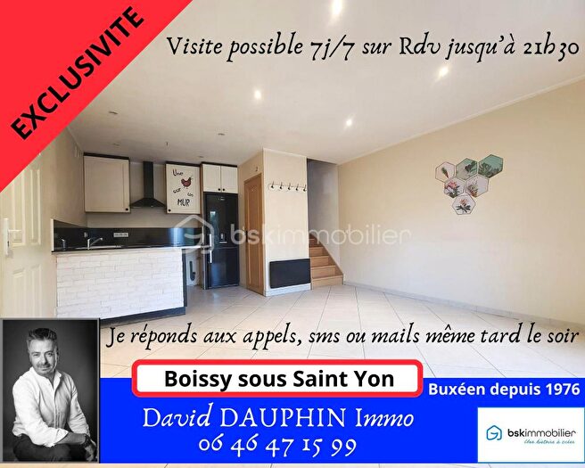 Appartement à vendre - Boissy-sous-Saint-Yon - 4 pièces - 3 chambres