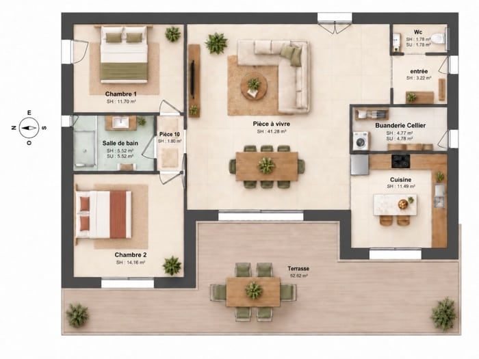Maisons à vendre et appartements à louer - 3