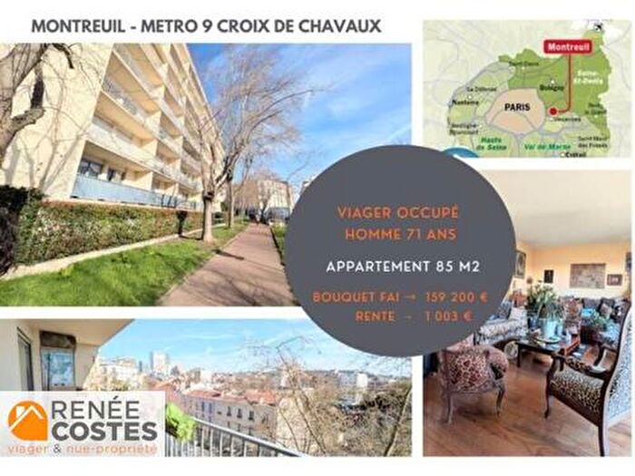 Appartement à vendre - Montreuil - 4 pièces - 3 chambres