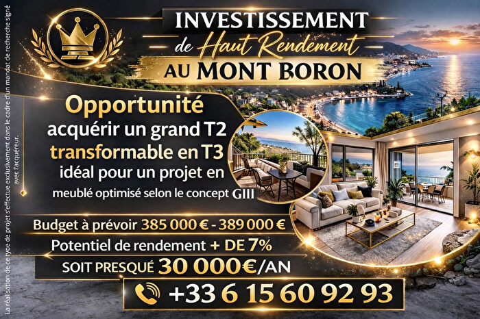 Appartement à vendre - Nice, Mont-Boron - 2 pièces - 1 chambre