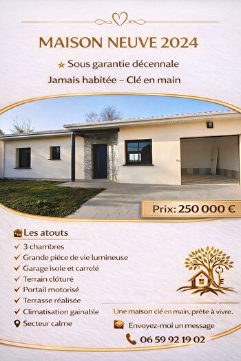 Maison à vendre - Eyrans - 5 pièces - 3 chambres