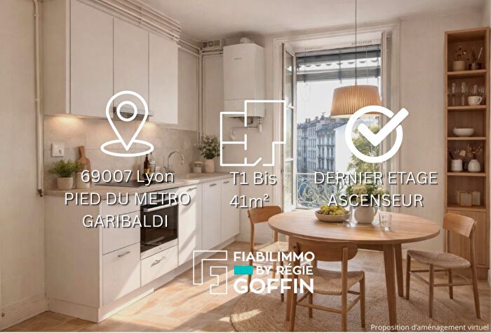 Appartement à vendre - Lyon e , Guillotière - 2 pièces - 1 chambre