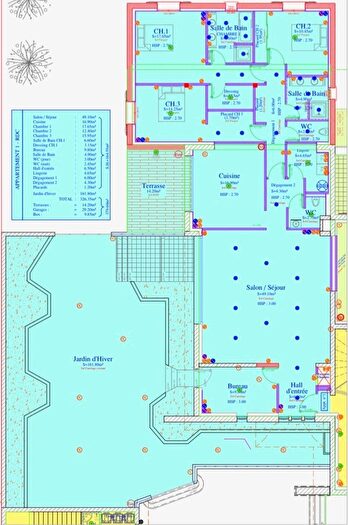 Appartement à vendre - Buxerolles - 4 pièces - 3 chambres