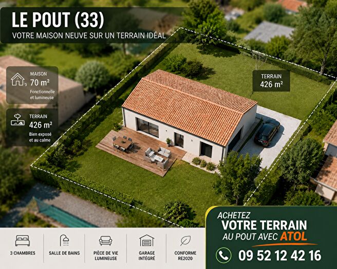 Le Pout - Maison 4 pièces à vendre