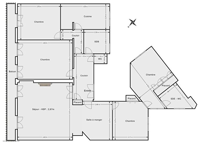 Appartement à vendre - Paris e , Château dEau, Lancry - 5 pièces - 4 chambres