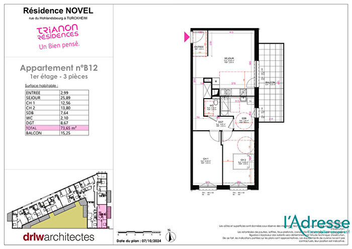 Appartement 3 pièces à vendre - Turckheim