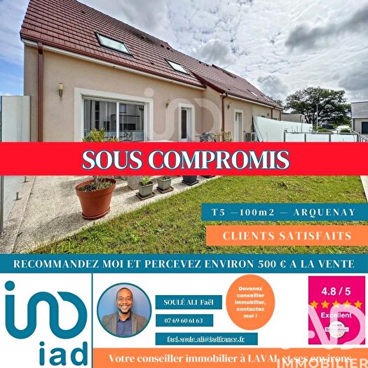 Maison à vendre - Arquenay - 5 pièces - 4 chambres