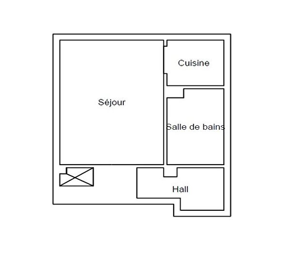 Appartement à louer - Cannes, Petit Juas - 1 pièce