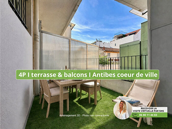 Appartement à vendre - Antibes, Coeur de ville - 4 pièces - 3 chambres
