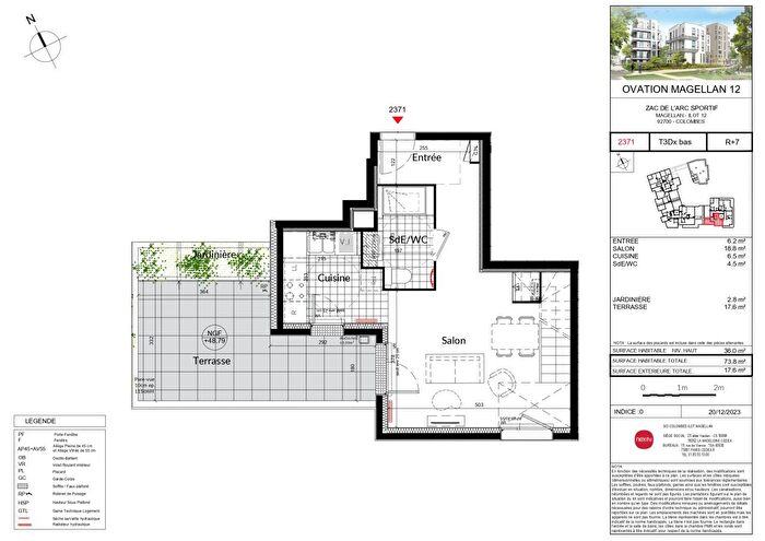 Appartement 3 pièces à louer - Colombes, Stade