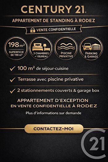 Appartement à vendre - Rodez, Cardaillac, Layoule - 5 pièces - 3 chambres