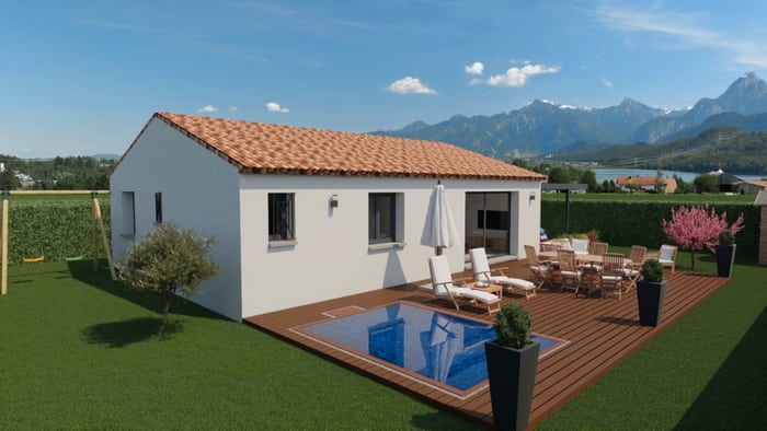 Maison 4 pièces à Villeneuve, à vendre