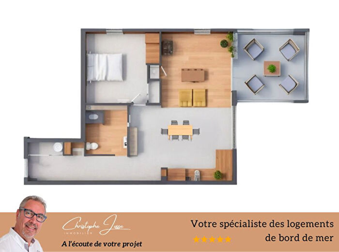 Appartement à vendre - Port-la-Nouvelle - 2 pièces - 1 chambre
