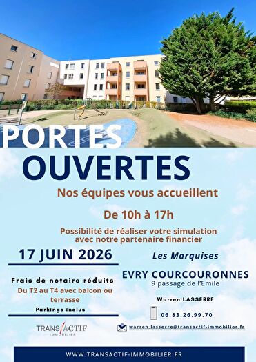 Appartement 3 pièces à Courcouronnes, Marquis de Raies, à vendre