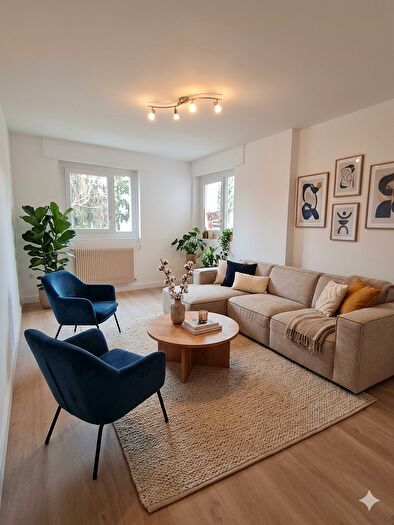 Appartement à louer - Laxou, Les Provinces, Hardeval - 2 pièces - 1 chambre