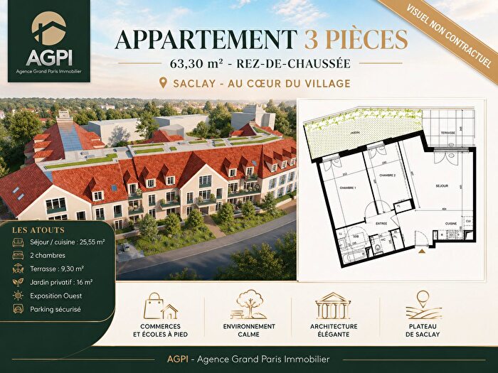 Saclay - Appartement 3 pièces à vendre