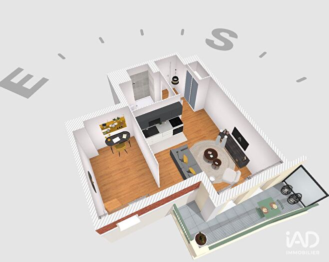 Appartement à vendre - Le Blanc-Mesnil, Nord - 1 pièce - 1 chambre