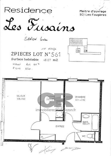 Appartement à louer - Metz, Sablon - 2 pièces - 1 chambre